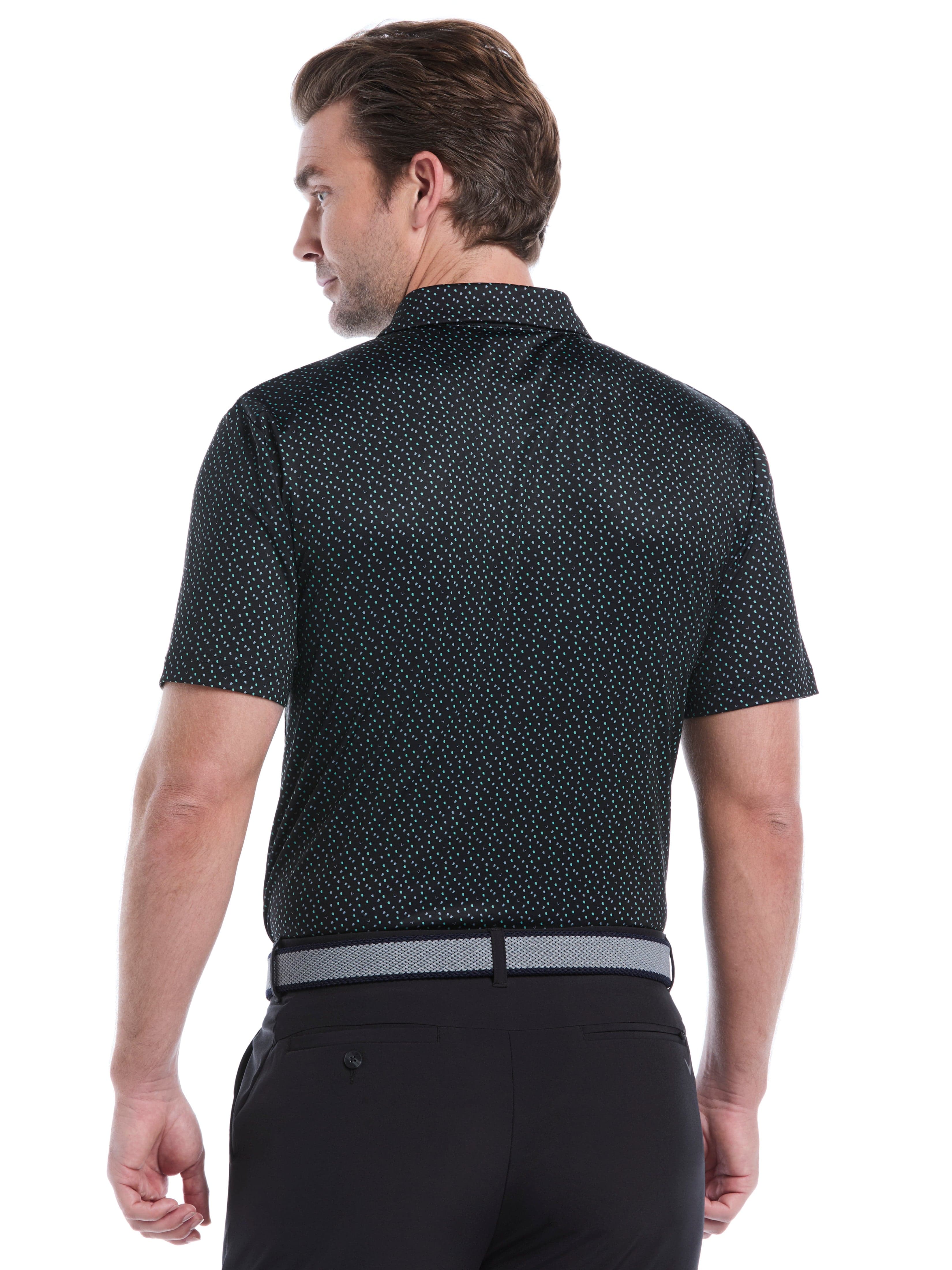 Mens All Over Score Card Print Polo | Callaway Apparel
