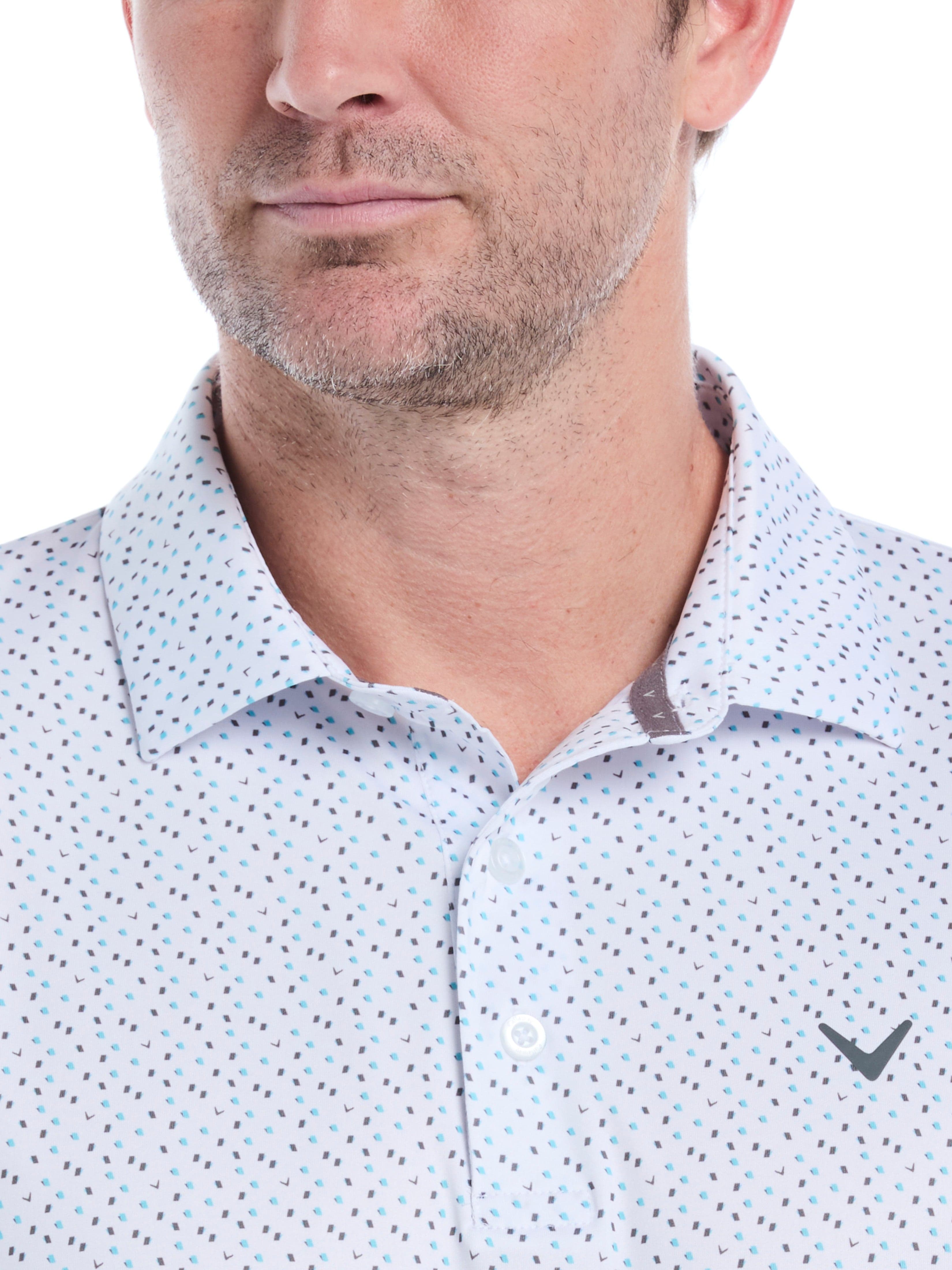 Mens All Over Score Card Print Polo | Callaway Apparel