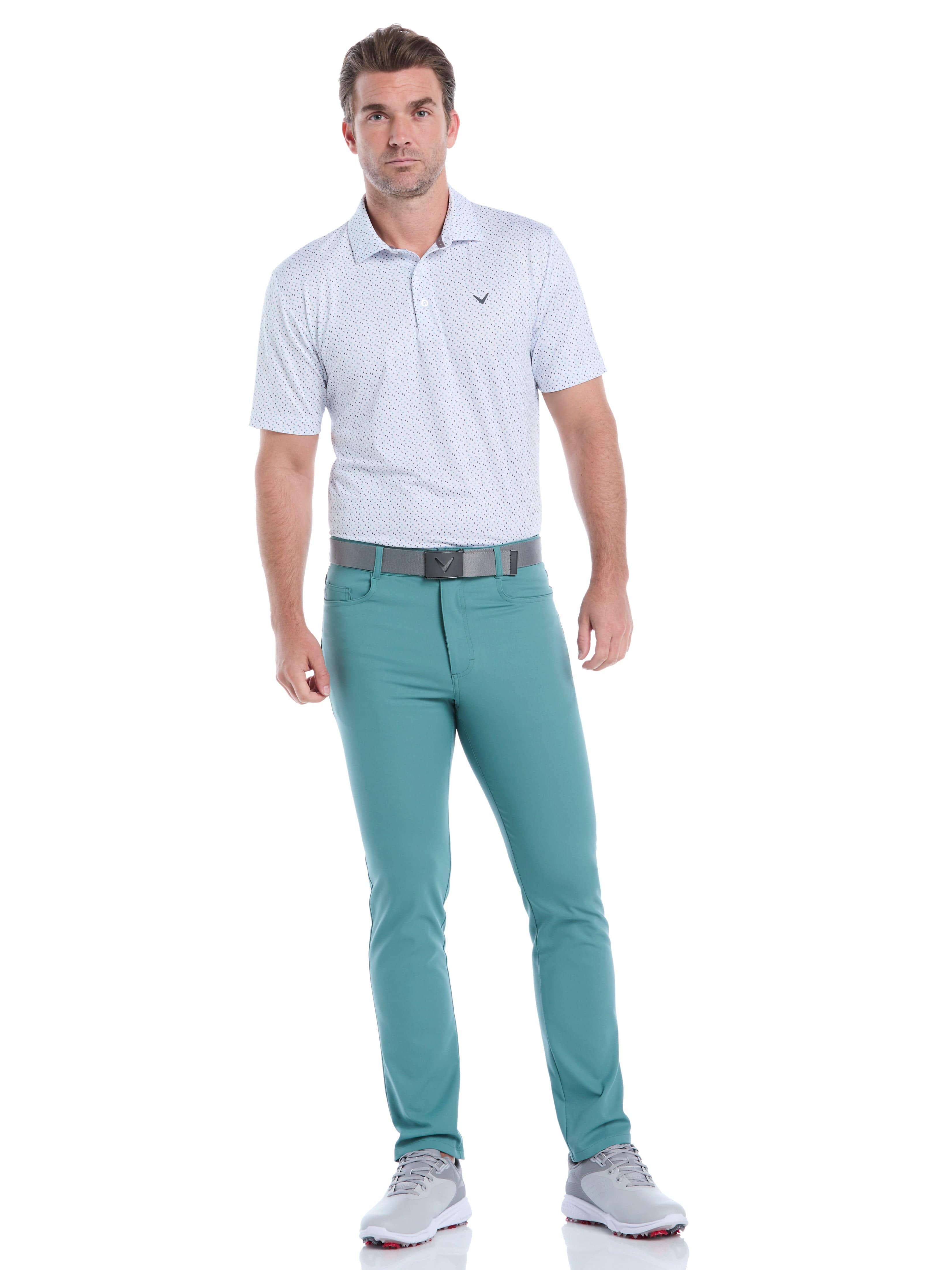 Mens All Over Score Card Print Polo | Callaway Apparel