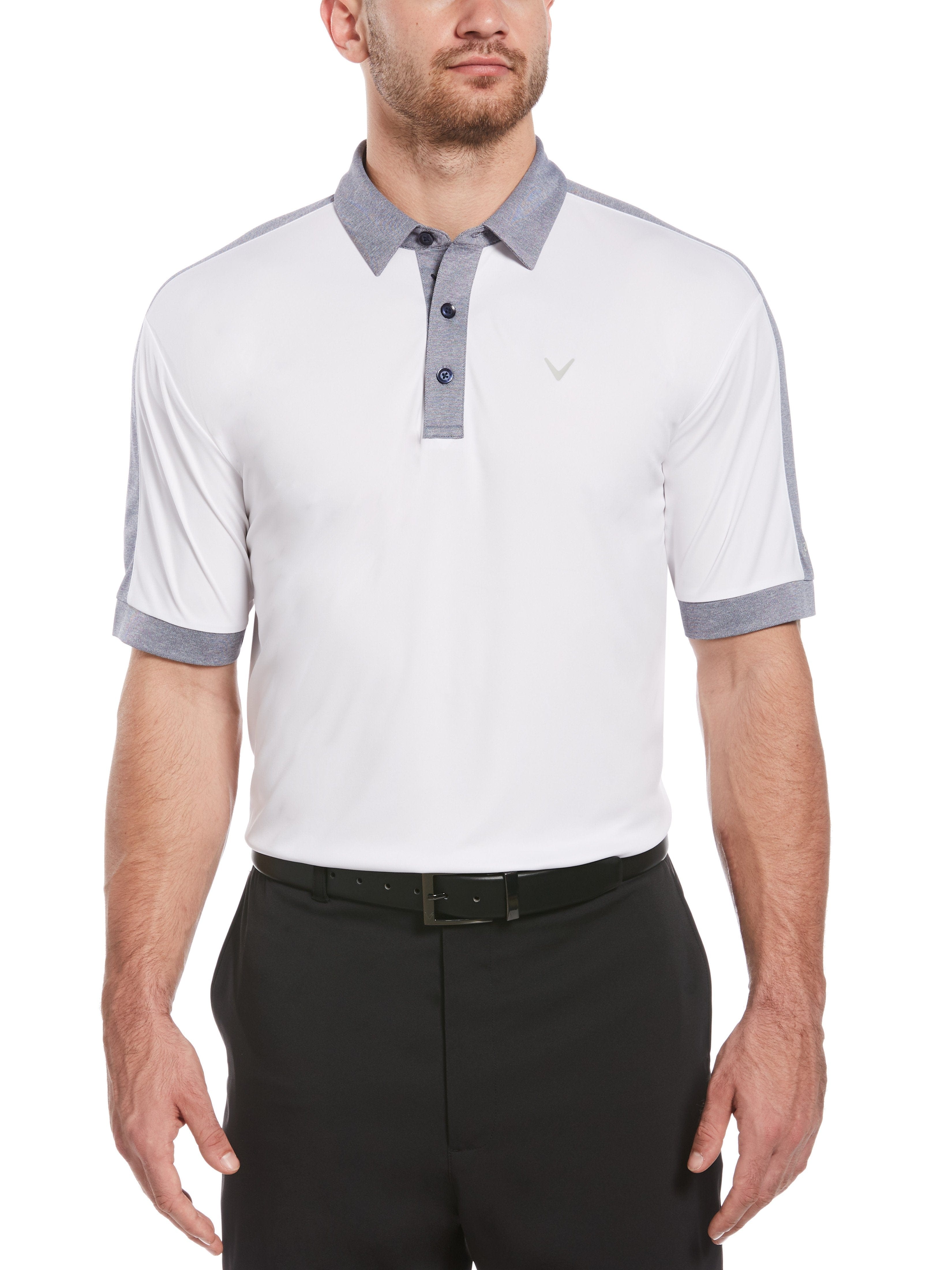 Mens Birdseye Color Block Golf Polo | Callaway Apparel