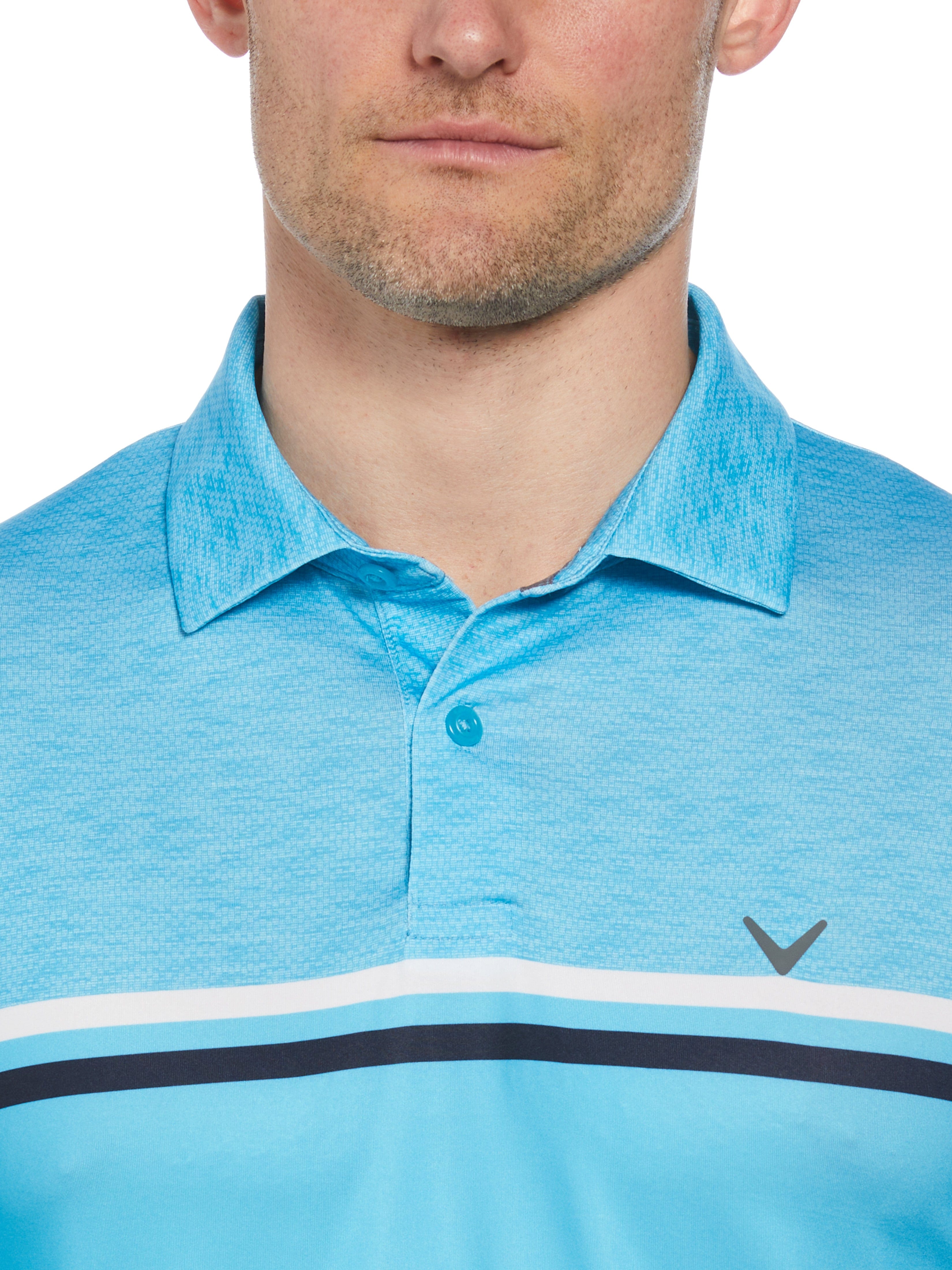 Mens Color Block Pattern Golf Polo | Callaway Apparel