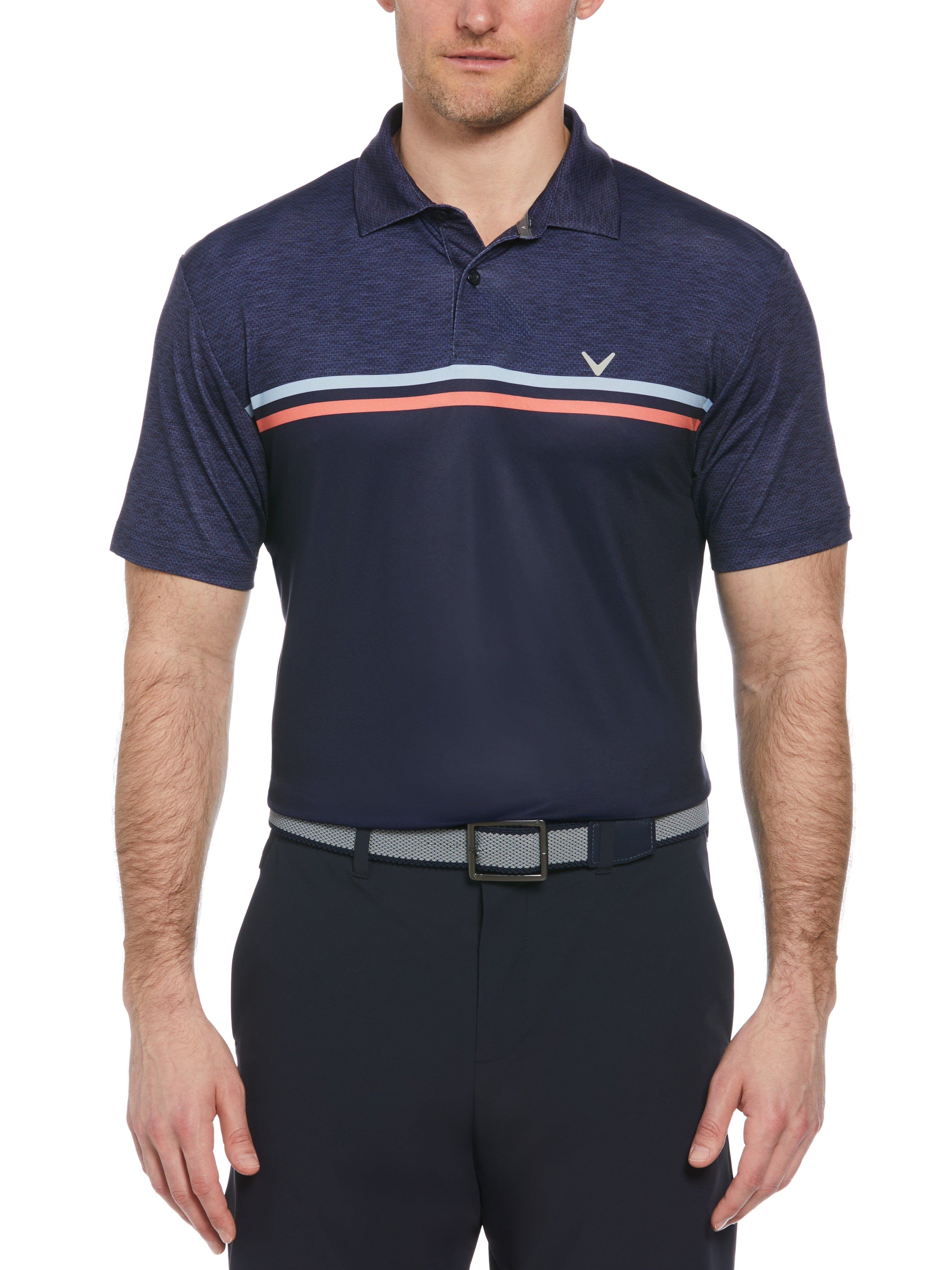 Mens Color Block Pattern Golf Polo | Callaway Apparel