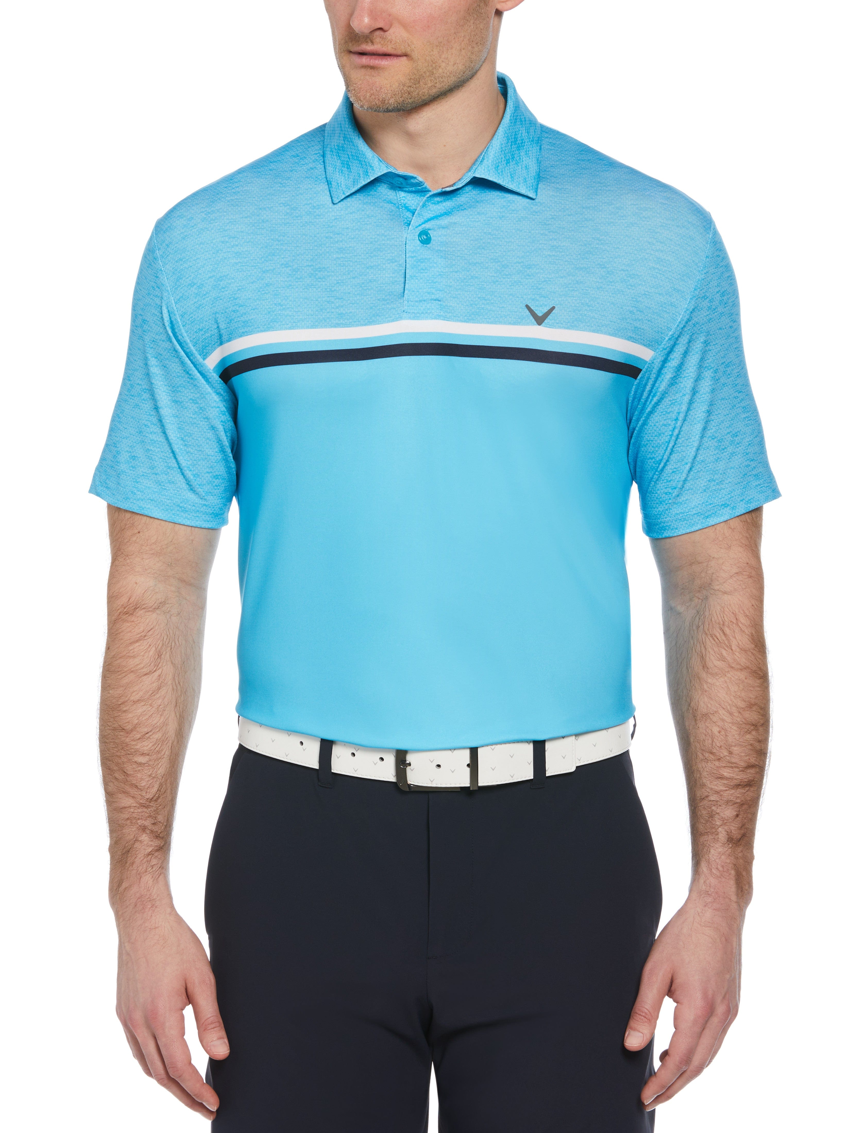Mens Color Block Pattern Golf Polo | Callaway Apparel