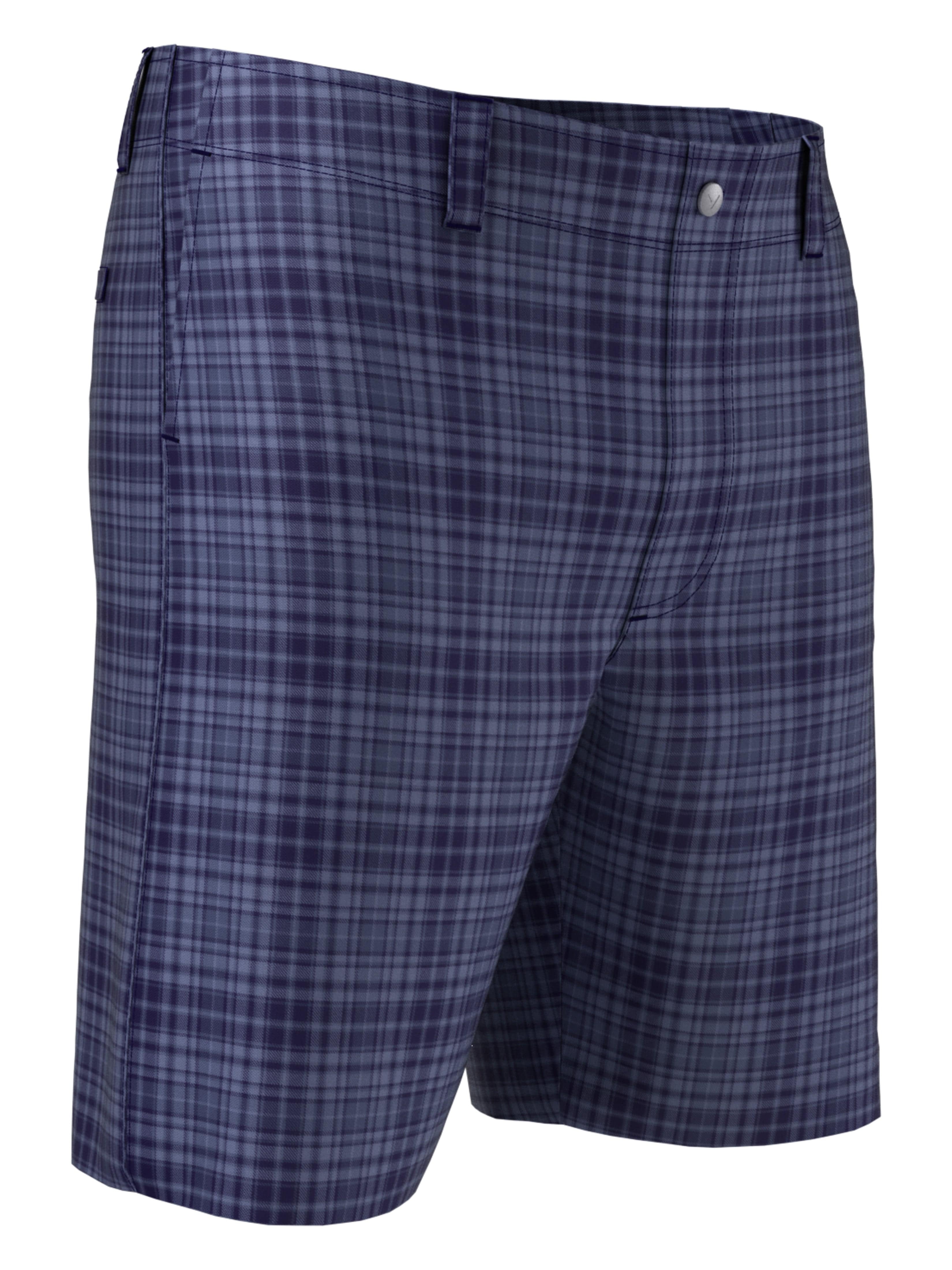 Mens Flat Front Plaid Golf Short | Callaway Apparel
