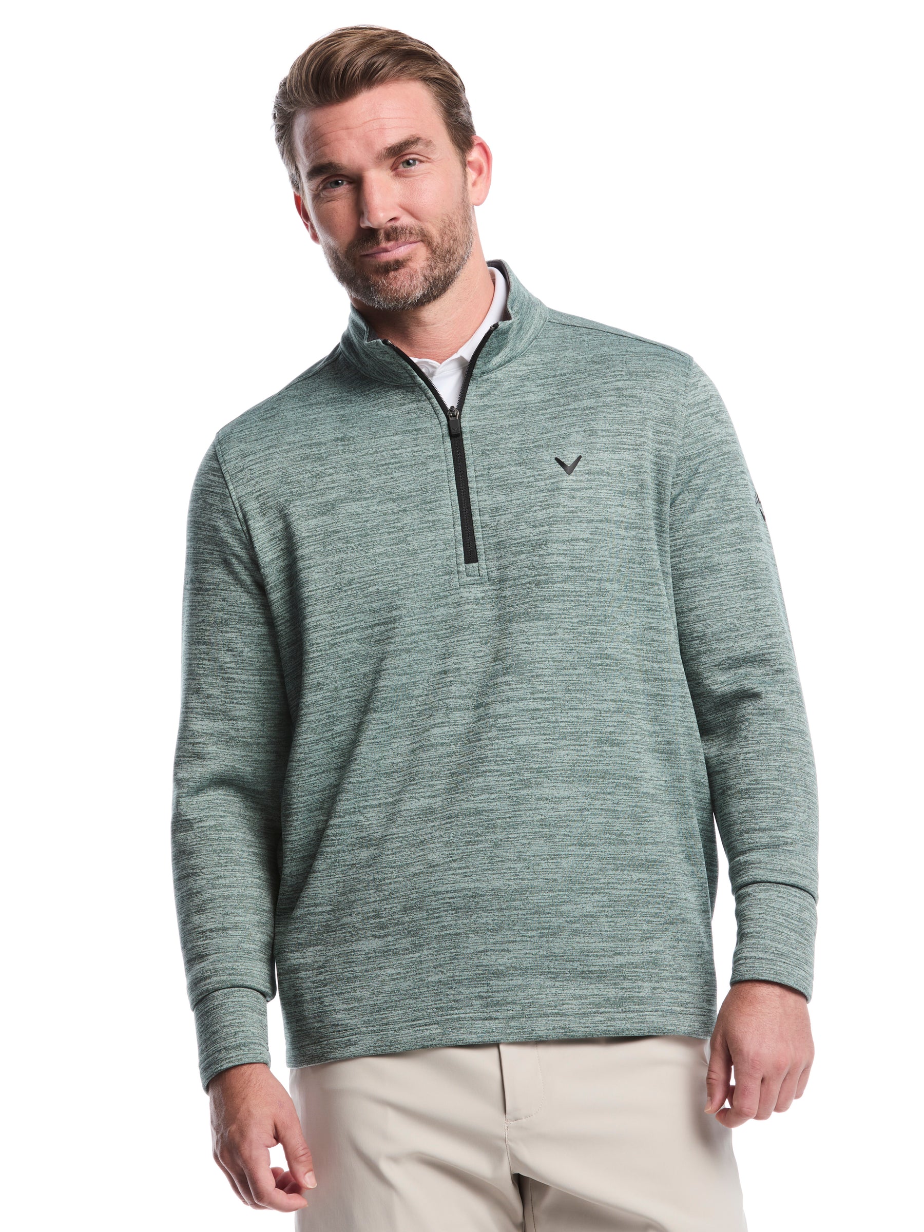 Mens Fleece Quarter Zip Golf Base Layer – Callaway Apparel