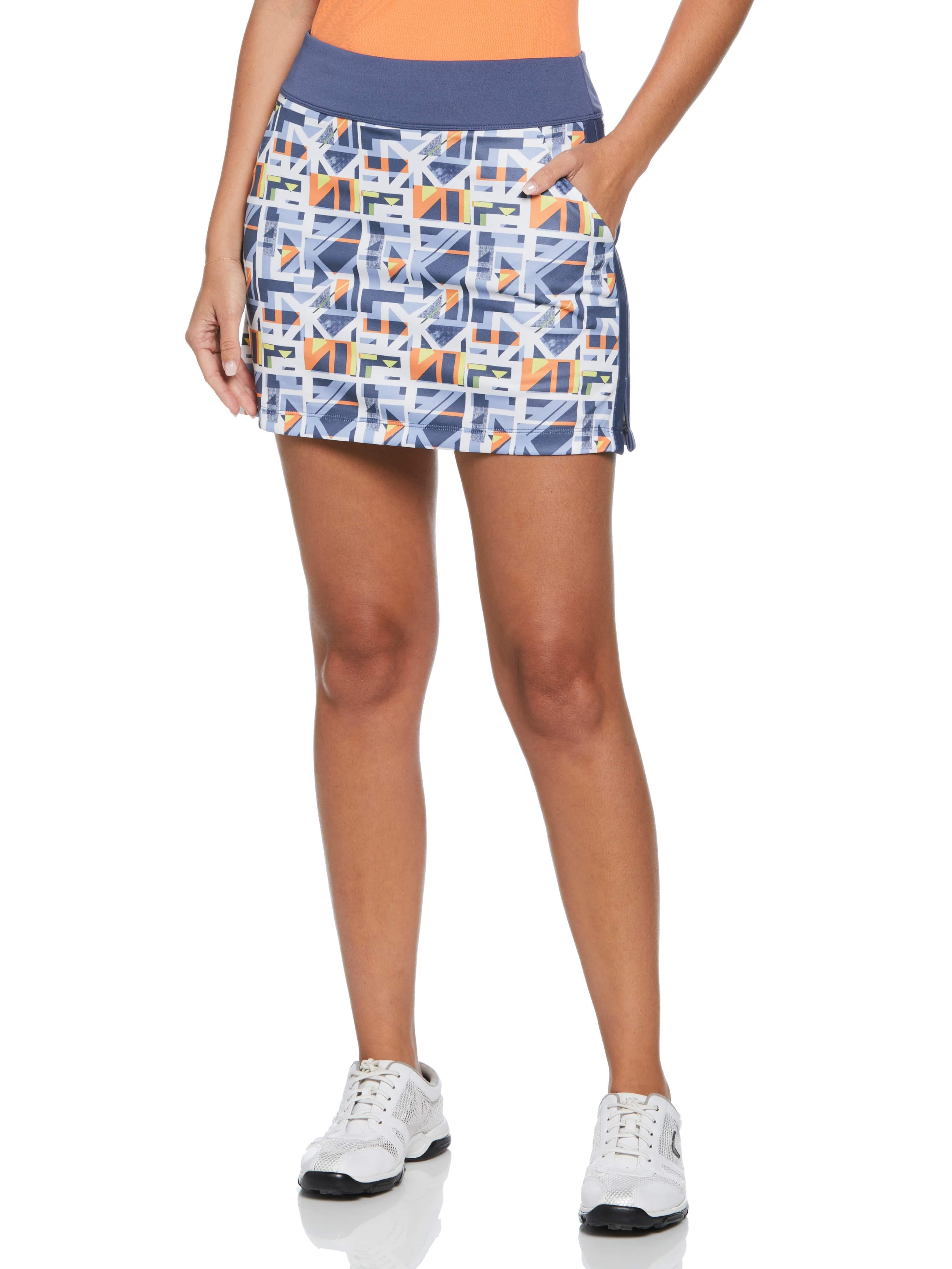 Womens 16" Geo Print Color Block Golf Skort | Callaway Apparel