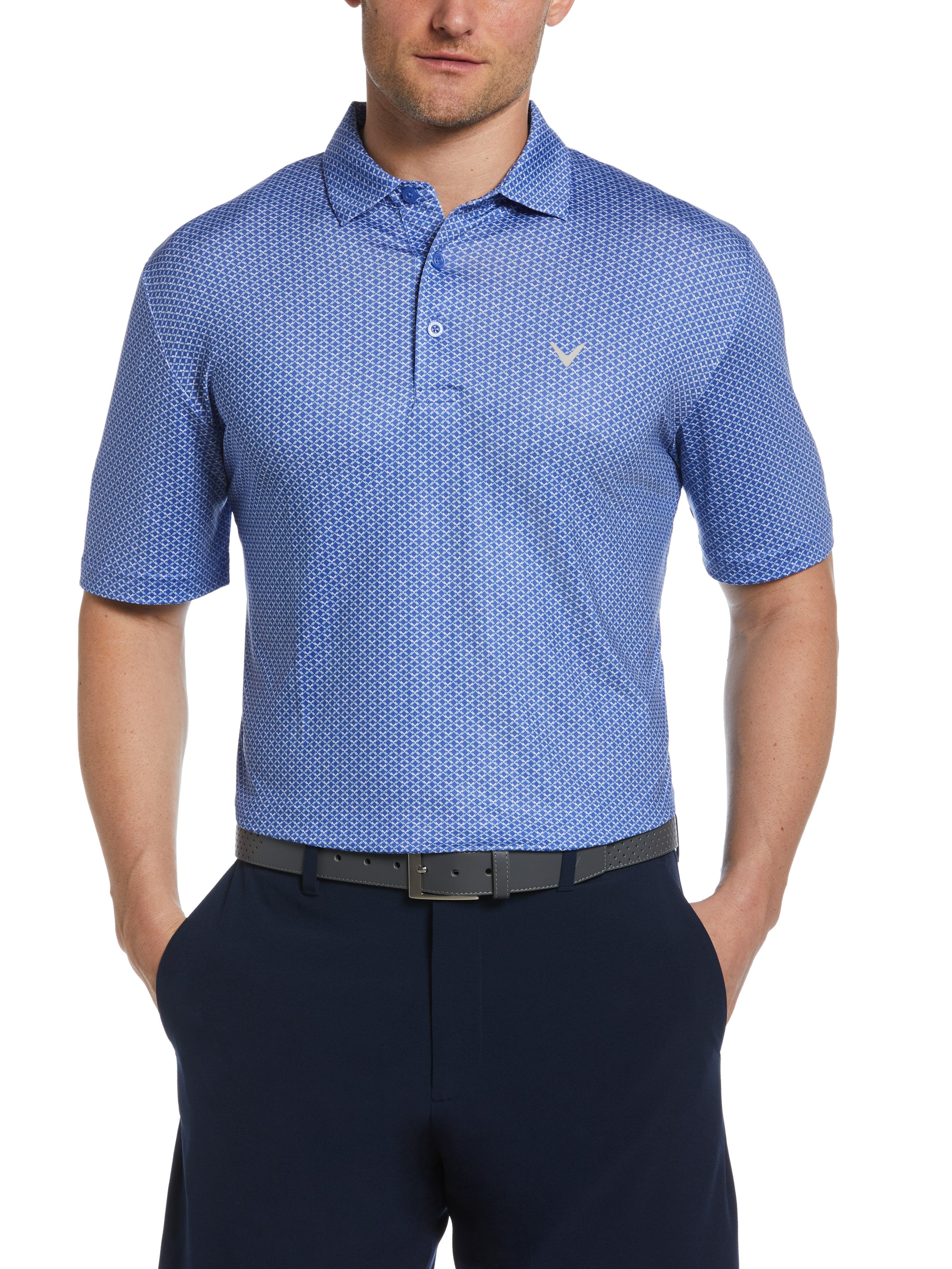 Mens Allover Chevron Print Golf Polo | Callaway Apparel