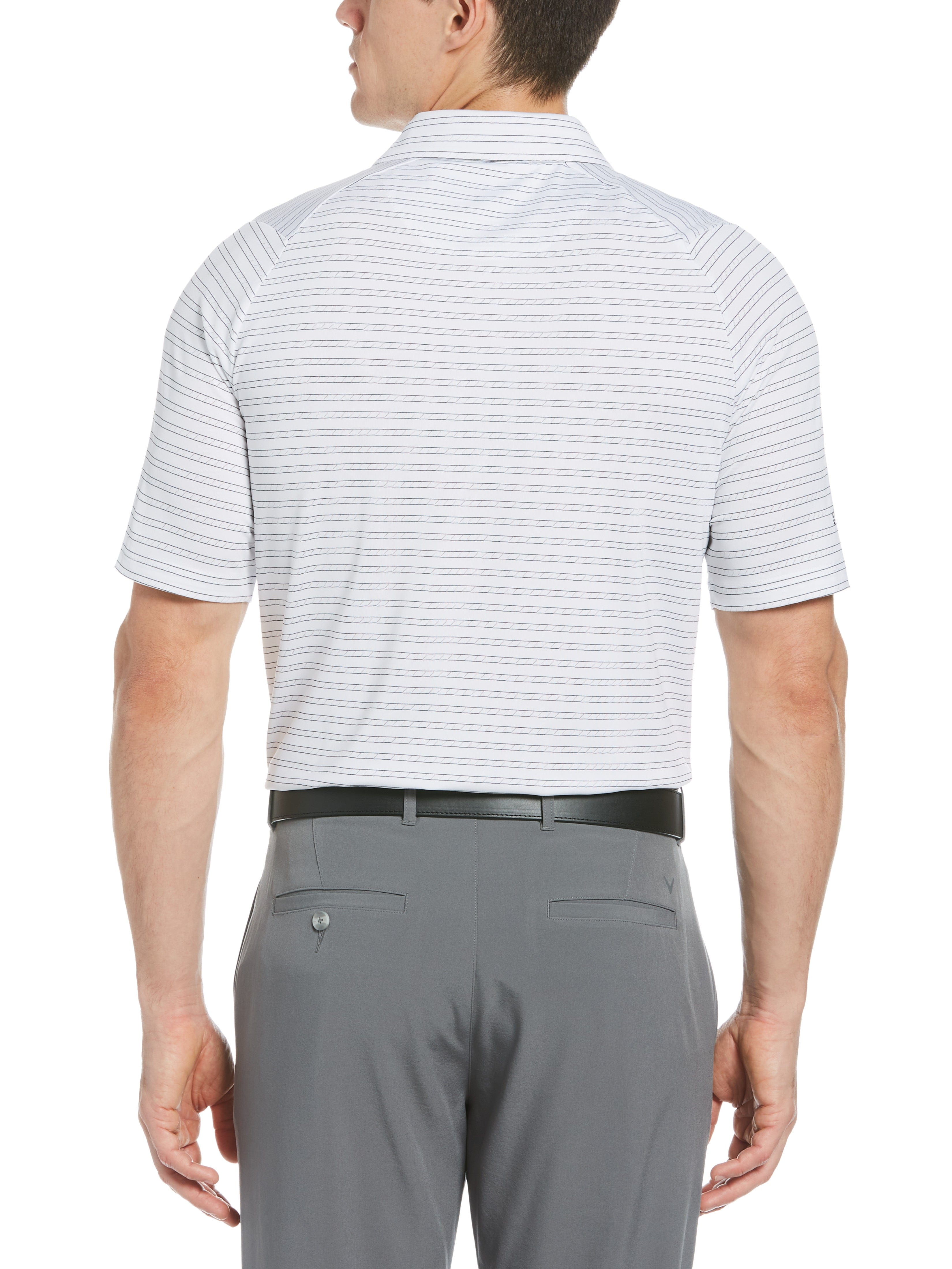 Mens Fine Line Ventilated Stripe Golf Polo Shirt | Callaway Apparel
