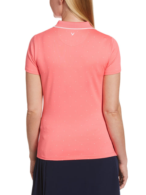 Womens Chevron Polka Dot Golf Polo | Callaway Apparel